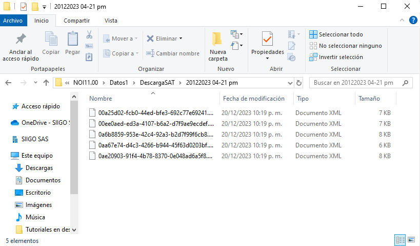 Descargar masivamente CFDI's de nómina - Portal de Clientes Siigo Aspel